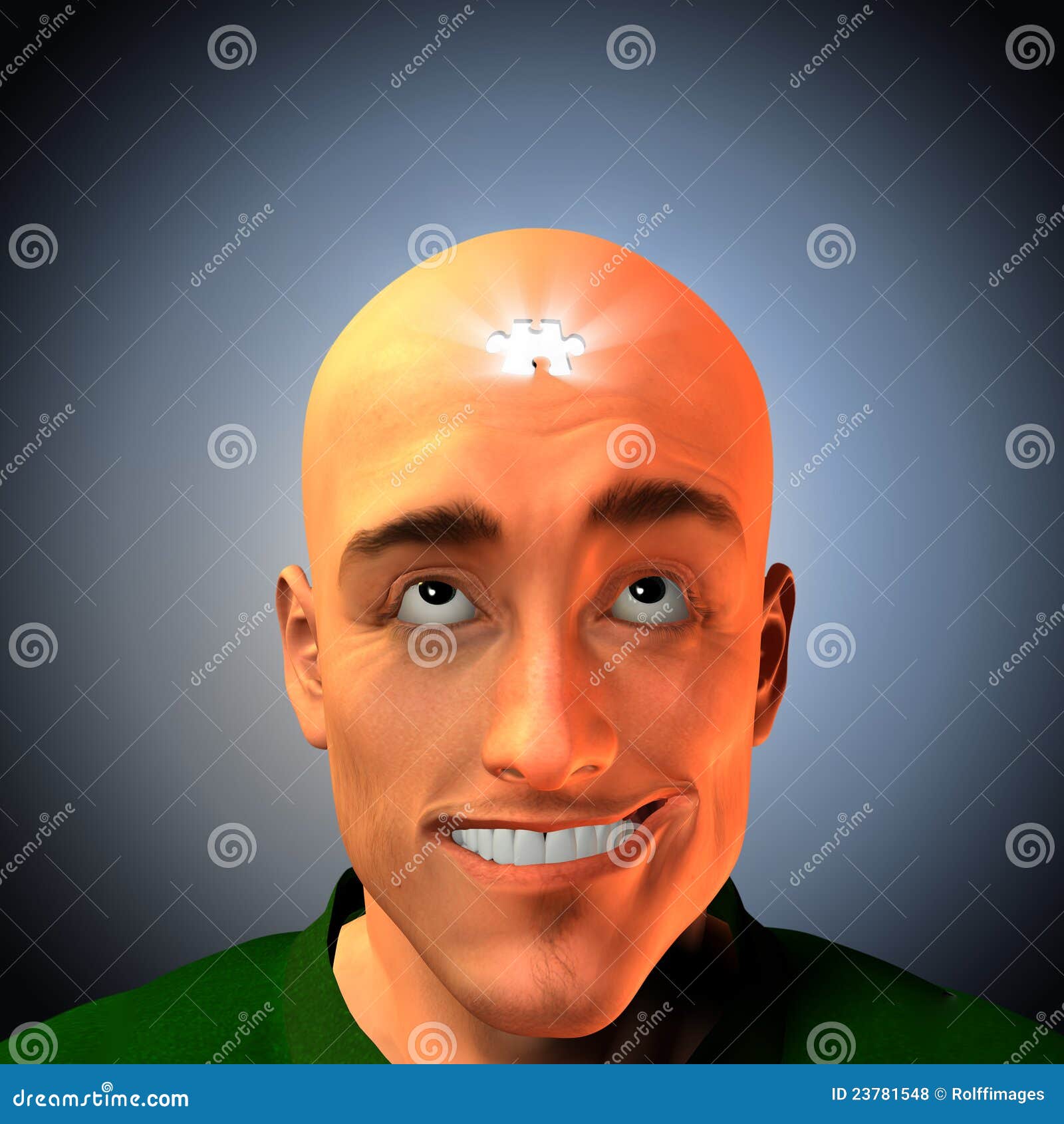 Puzzle man stock illustration. Illustration of idea, ideas - 23781548