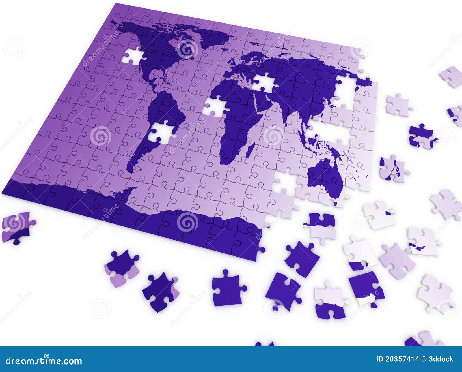 Puzzle map stock illustration. Illustration of detail - 20357414