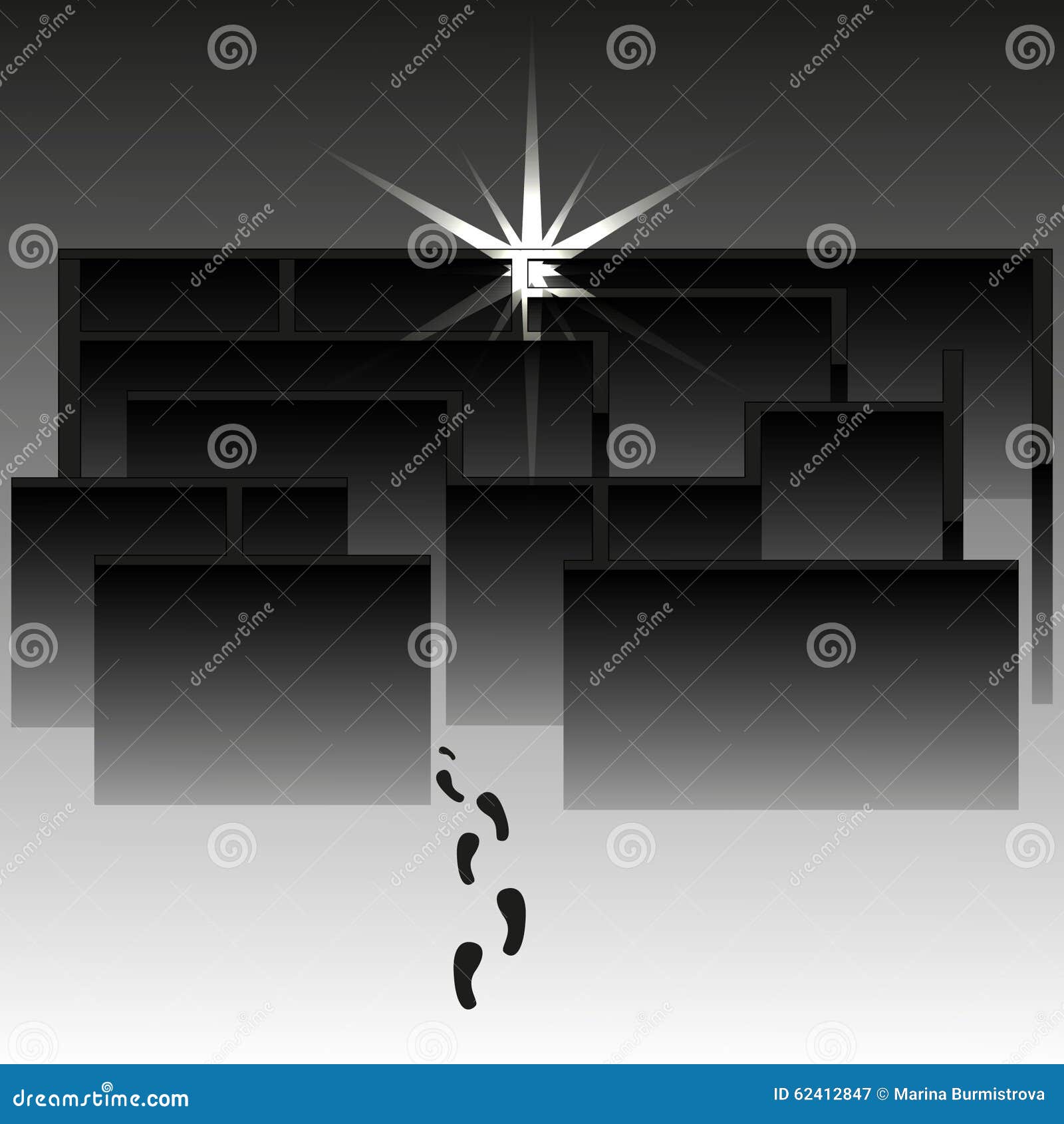Puzzle maze stock vector. Illustration of mystery, enigma - 62412847