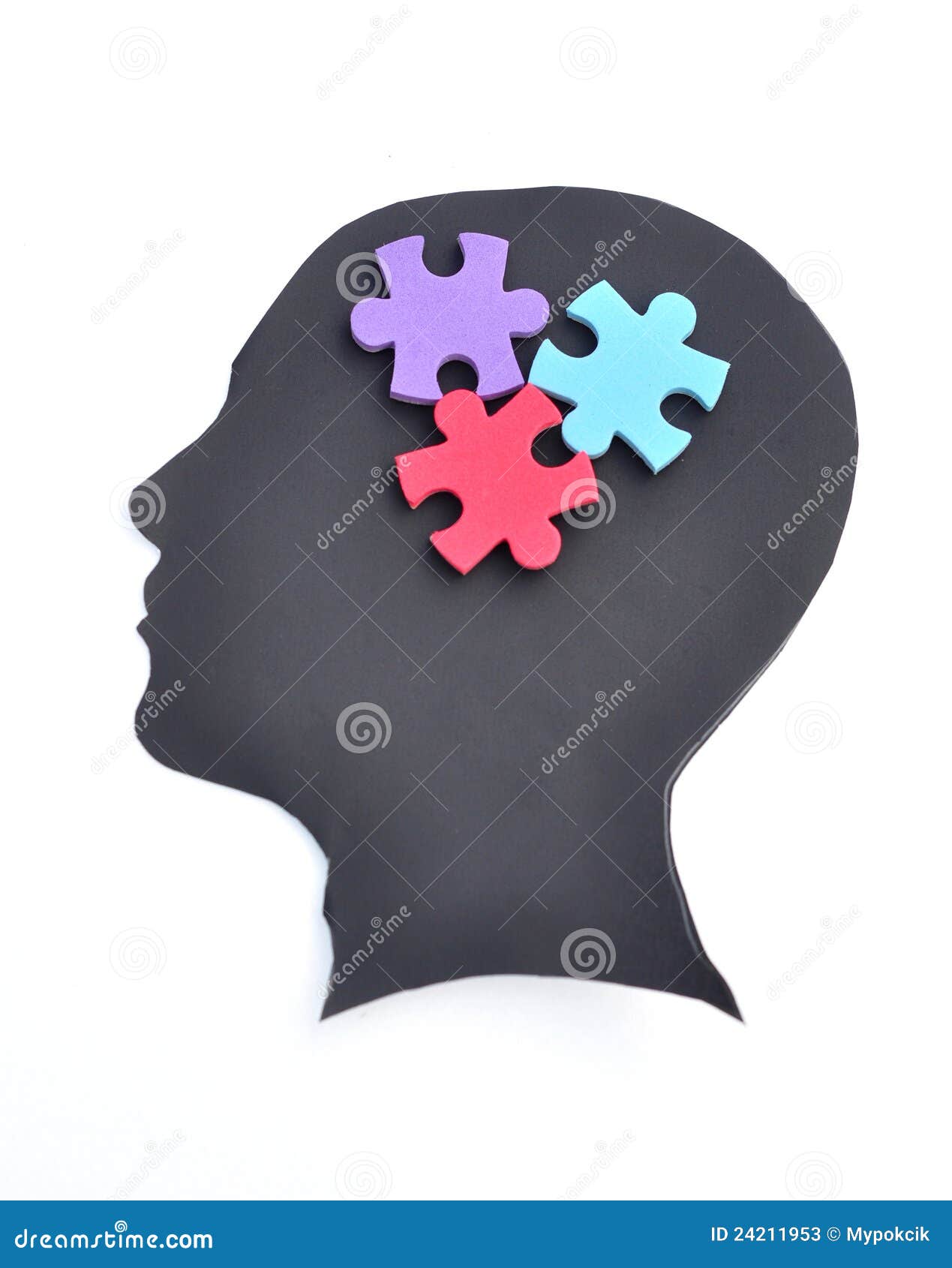 Puzzle in mind stock image. Image of plan, health, head - 24211953