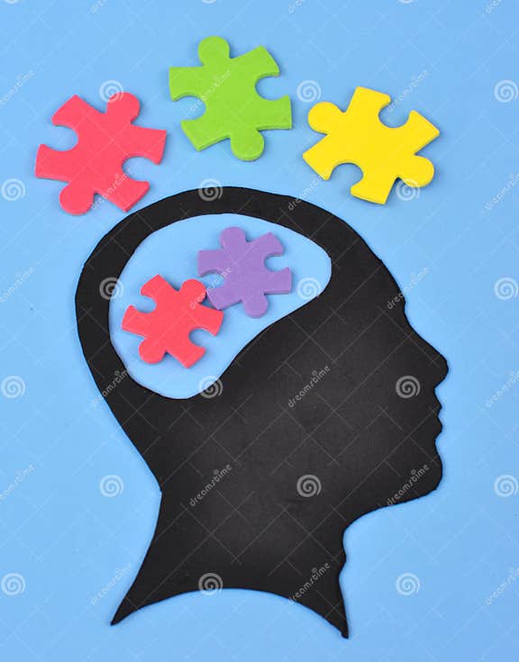 Puzzle in mind stock image. Image of answer, question - 24843885