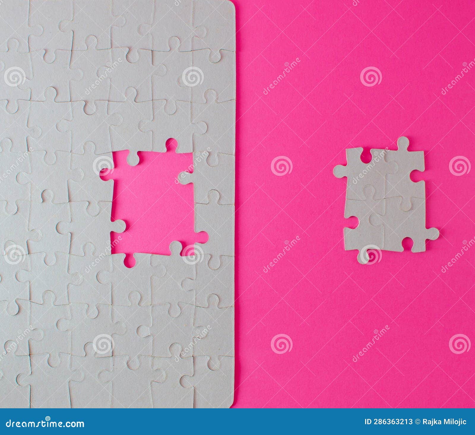 Puzzle with Missing Part. Concept of Problem Solving Stock Image ...