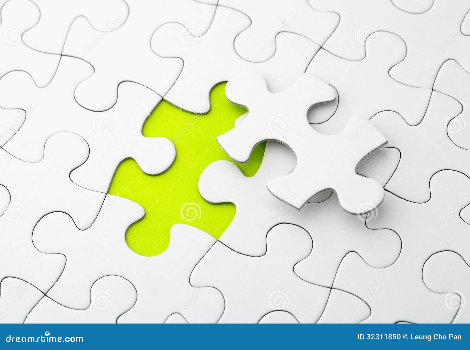Puzzle with missing piece stock photo. Image of jigsaw - 32311850