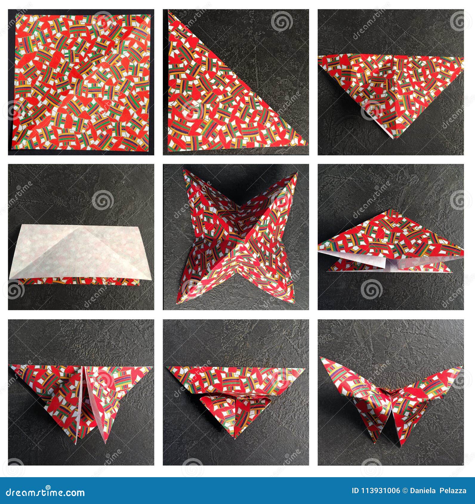 Puzzle of origami stock photo. Image of butterly, paper - 113931006