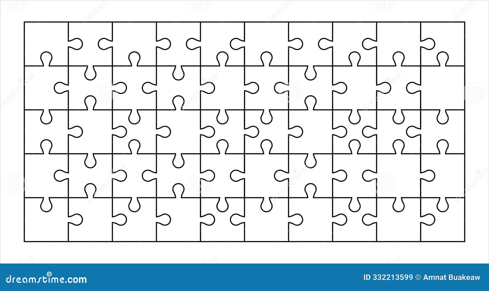 Jigsaw, Puzzle Outline, Jigsaw Game Template, Puzzle Blank Stock ...