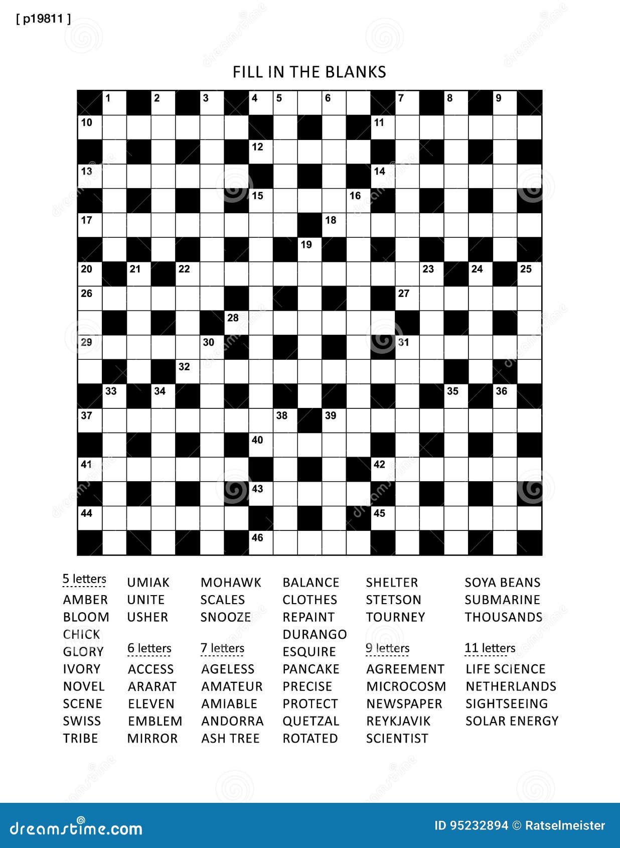 Puzzle Page with Criss-cross or Fiil in Word Game Stock Vector ... Puzzle Page with Criss-cross or Fiil in Word Game Stock Vector ...