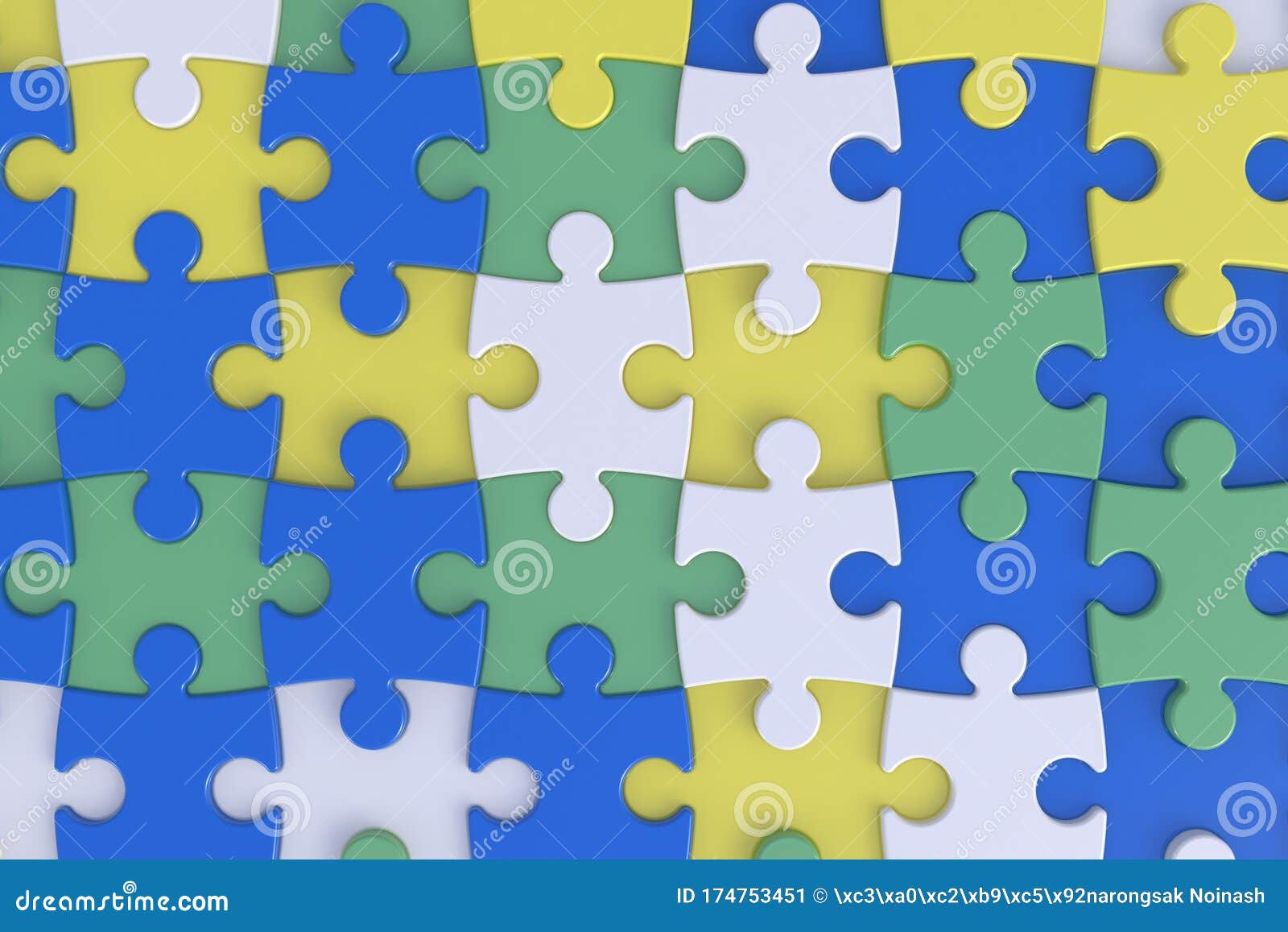 Puzzle Pattern Background. Jigsaw Backdrop Stock Illustration ...