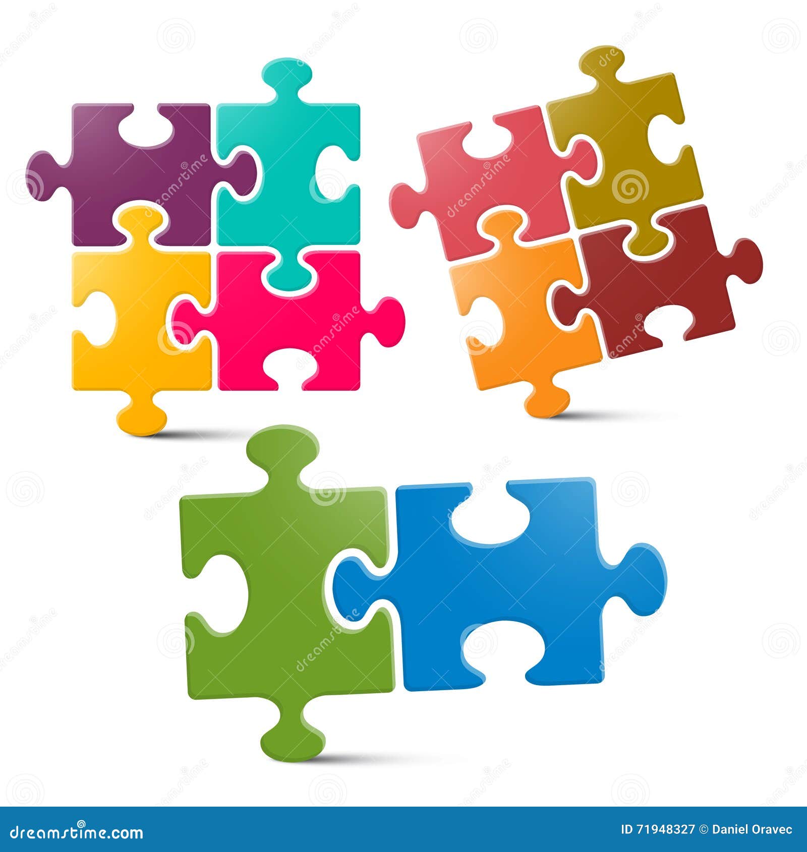 Puzzle - pezzi del puzzle illustrazione di stock. Illustrazione di ...