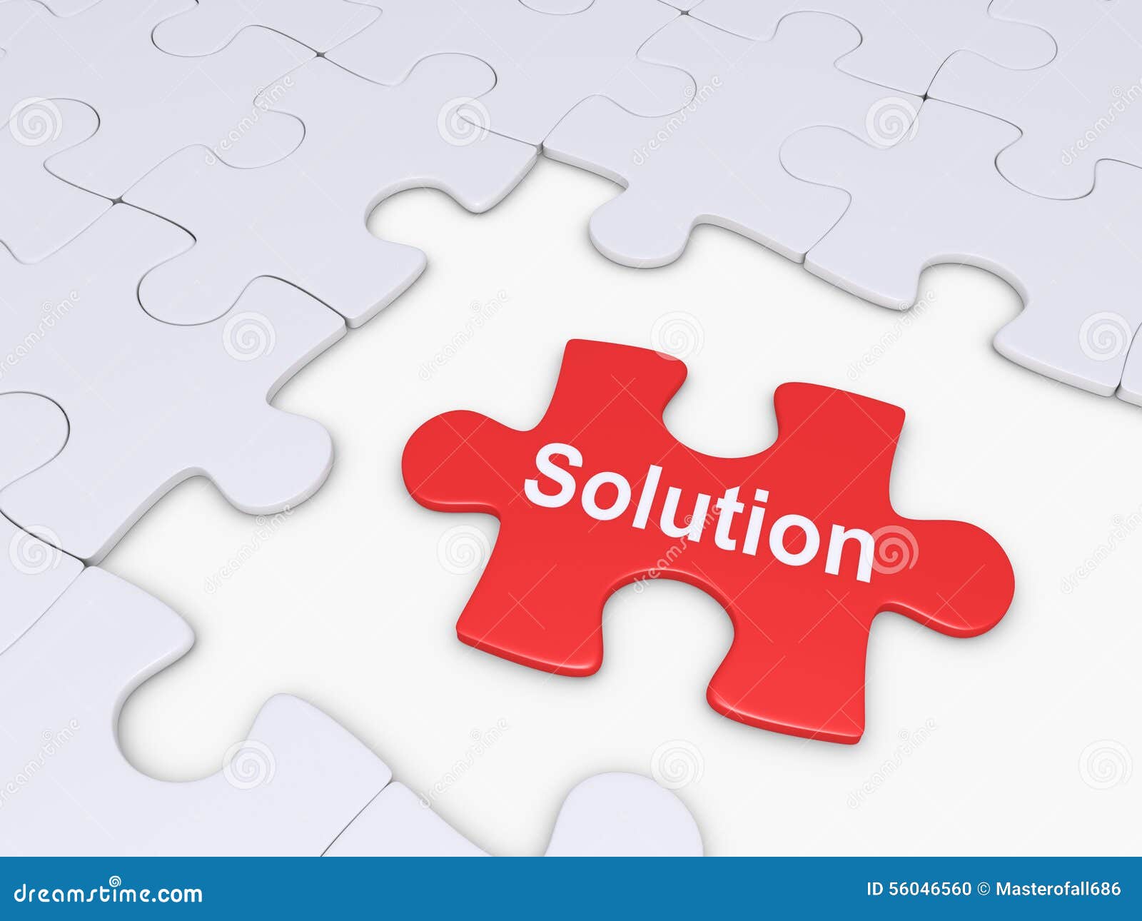 Puzzle piece as solution stock illustration. Illustration of puzzle ...