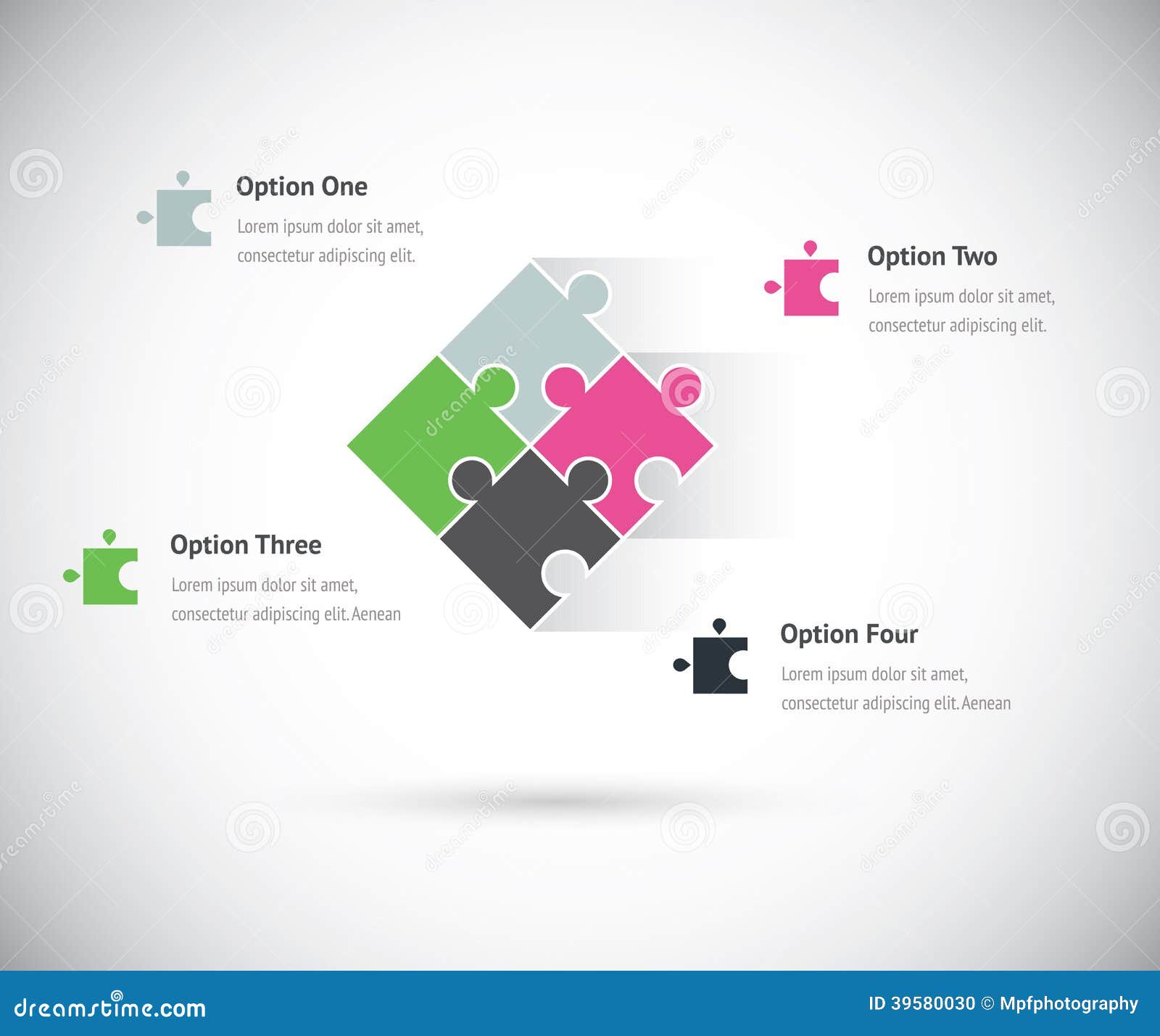 Puzzle Piece Group Infographics Vector Stock Vector - Illustration of ...