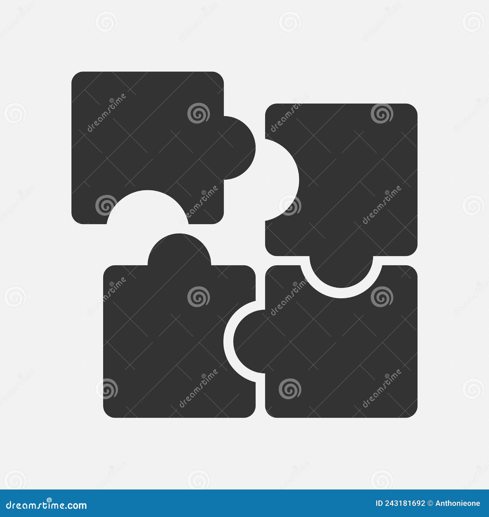 Puzzle Piece, Jigsaw Symbol, Teamwork or Solution Concept Stock Vector ...