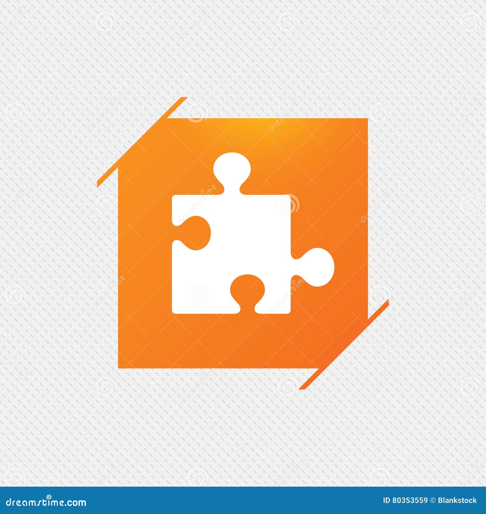 Puzzle Piece Sign Icon. Strategy Symbol Stock Illustration ...