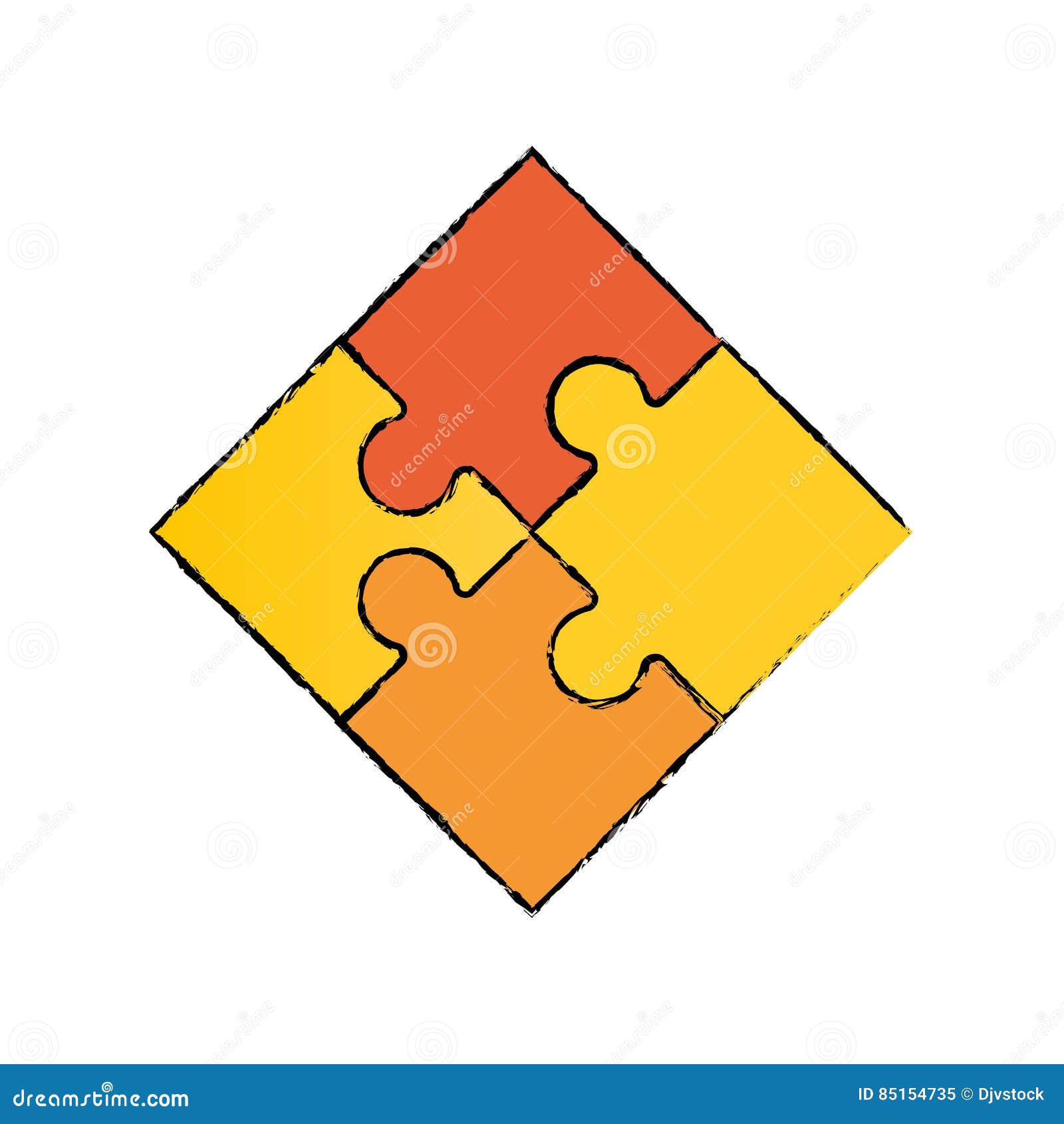 Puzzle piece symbol stock illustration. Illustration of symbol - 85154735