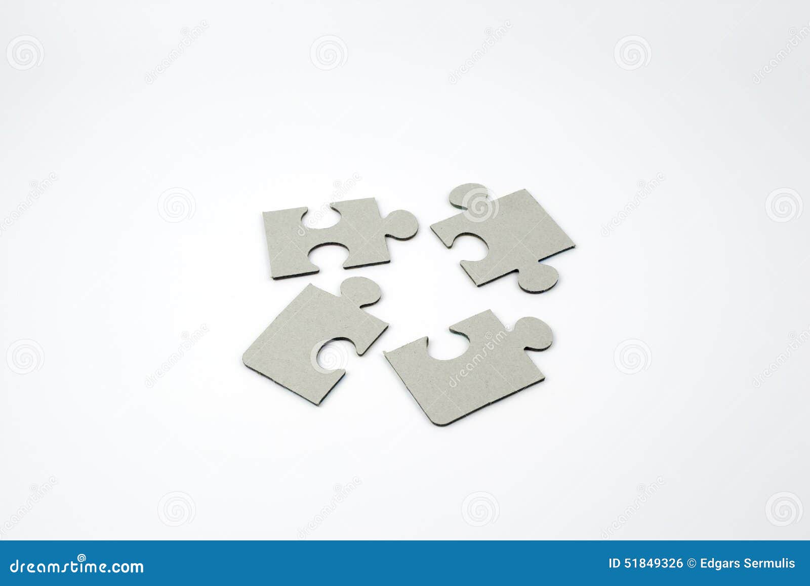 Puzzle Piece on a White Background Stock Photo - Image of link, jigsaw ...