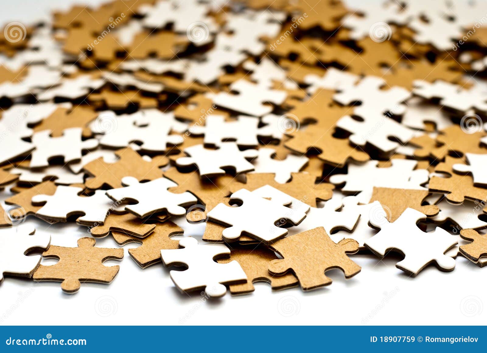 Puzzle pieces stock image. Image of concepts, brown, puzzle - 18907759