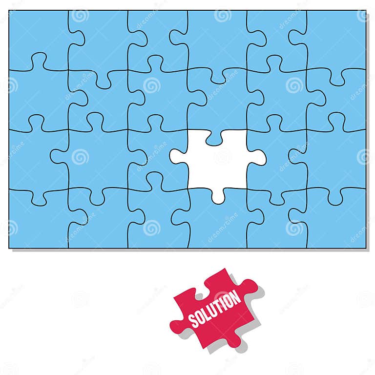 Puzzle pieces stock vector. Illustration of connected - 2240213