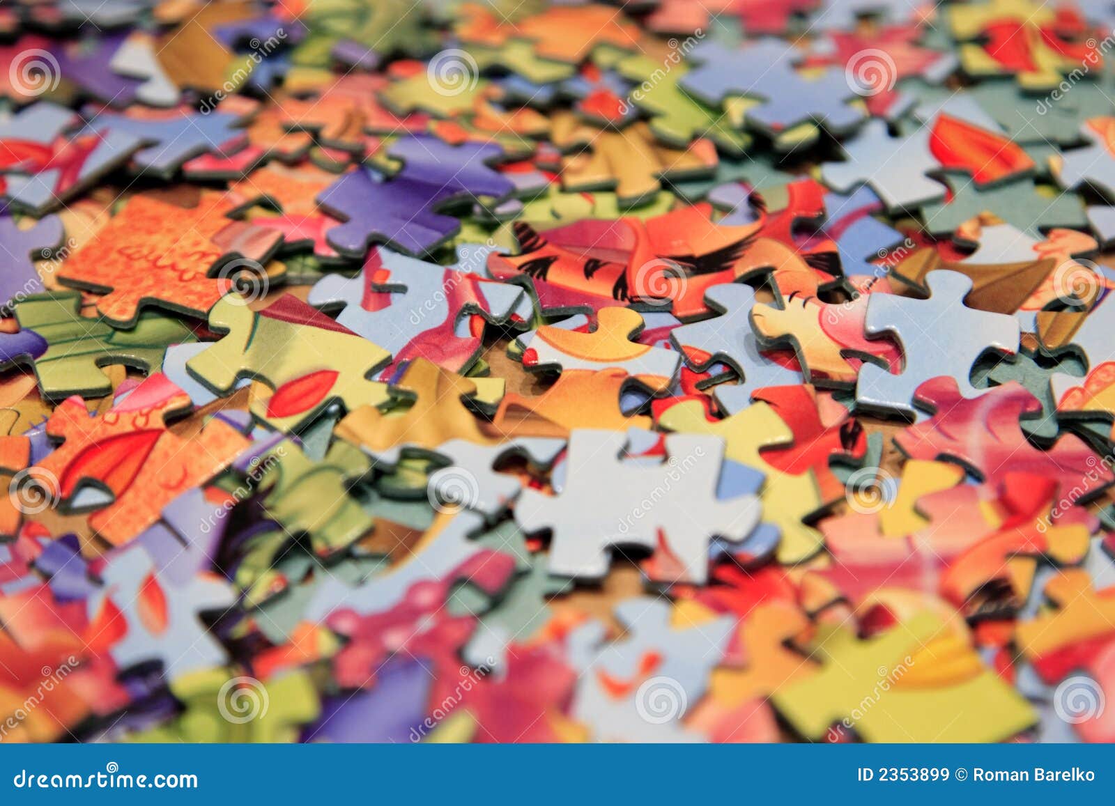Puzzle Pieces stock image. Image of colors, colorful, pieces - 2353899