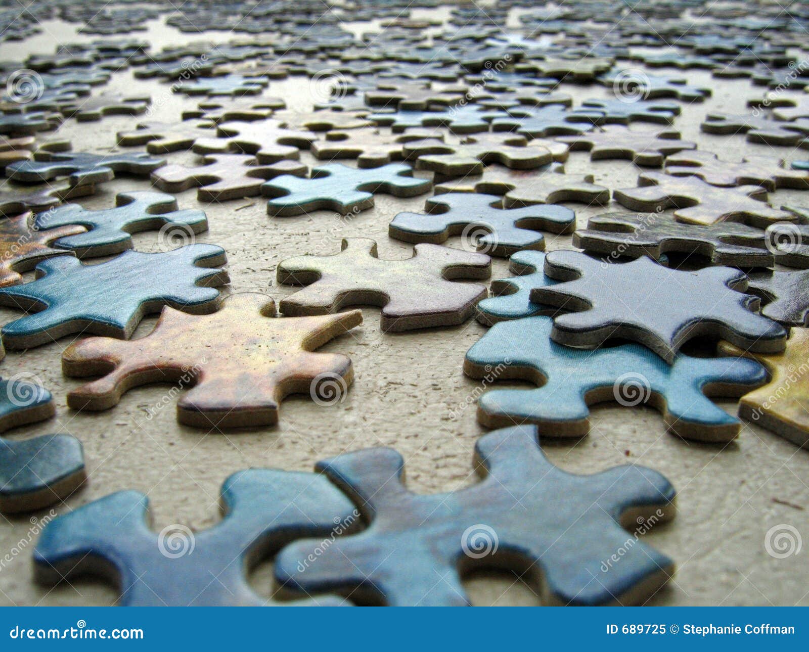 Puzzle Pieces stock image. Image of object, game, table - 689725