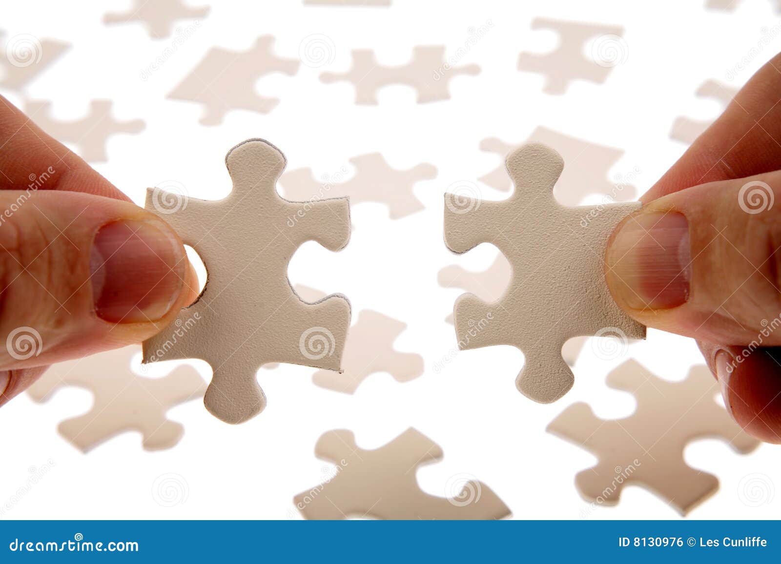 Puzzle pieces stock photo. Image of commerce, contacts - 8130976