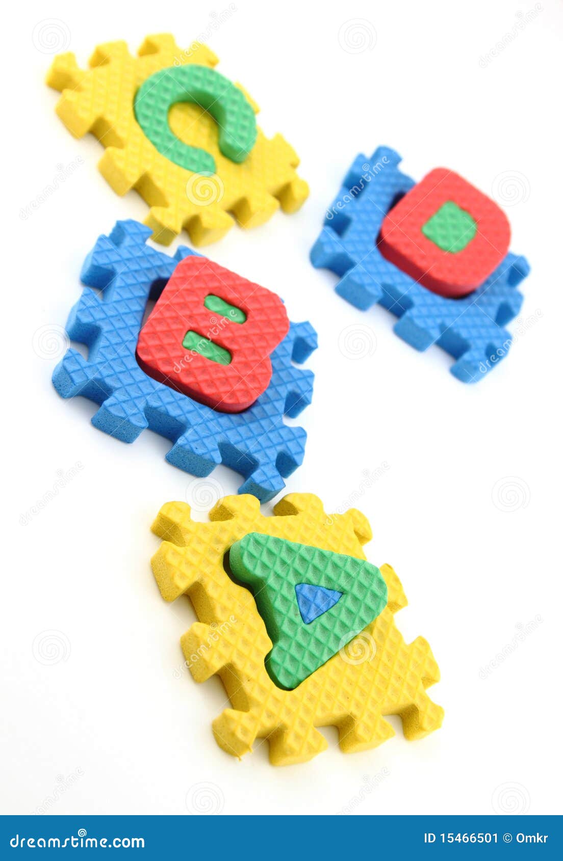 Puzzle pieces of alphabets stock illustration. Illustration of play ...