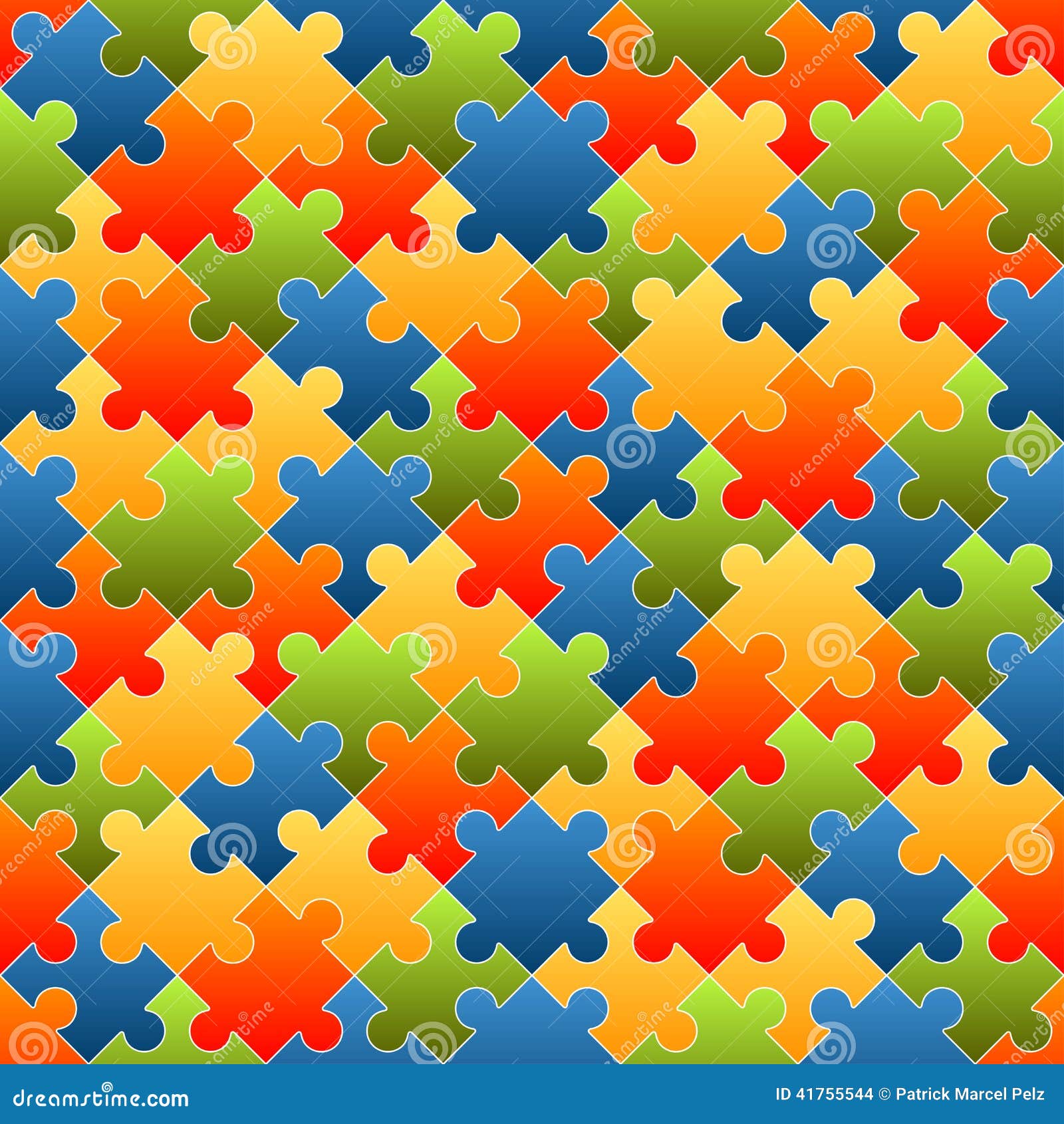 Colourful Puzzle Background