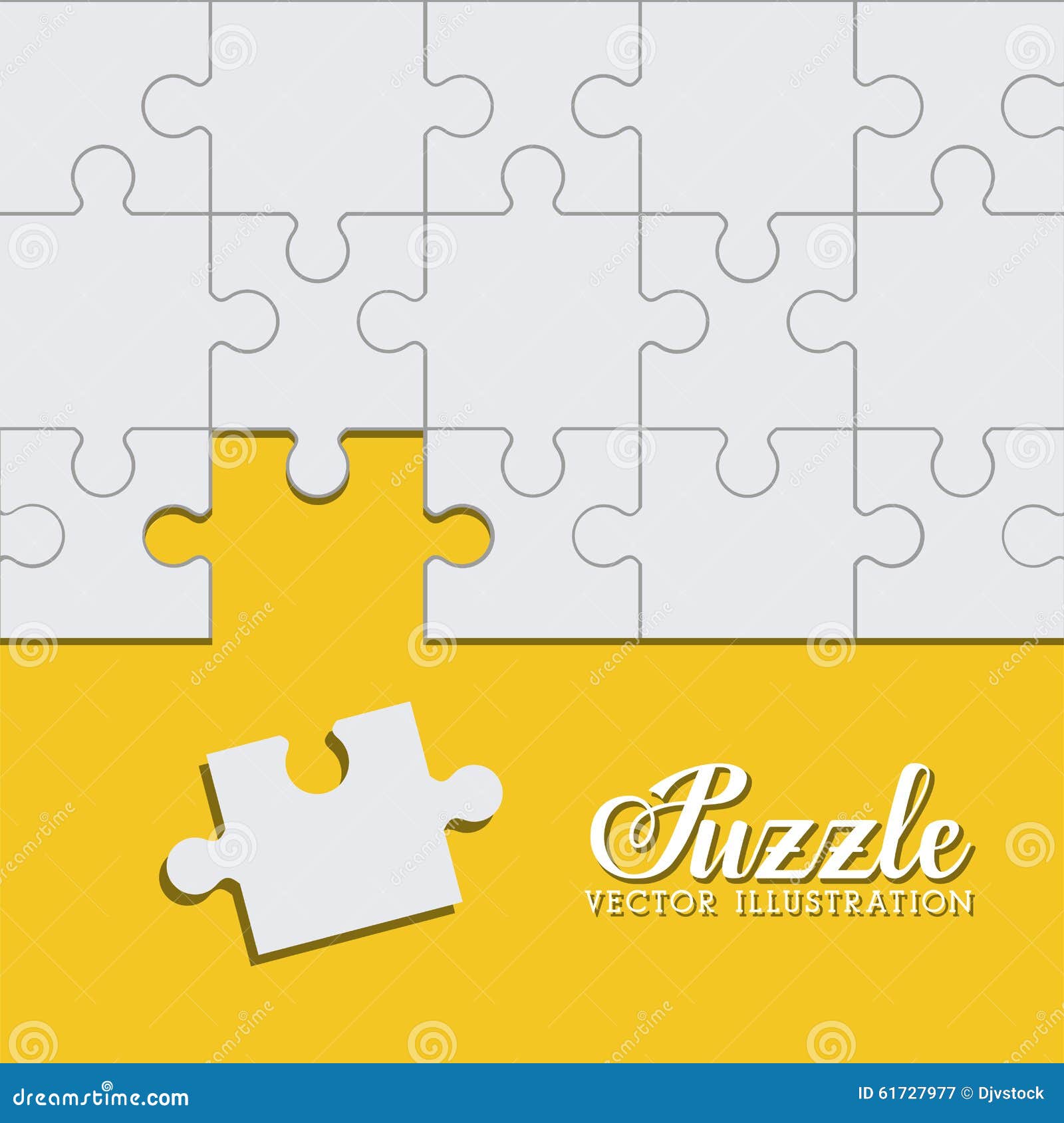 Puzzle Pieces and Big Ideas Stock Vector - Illustration of design ...