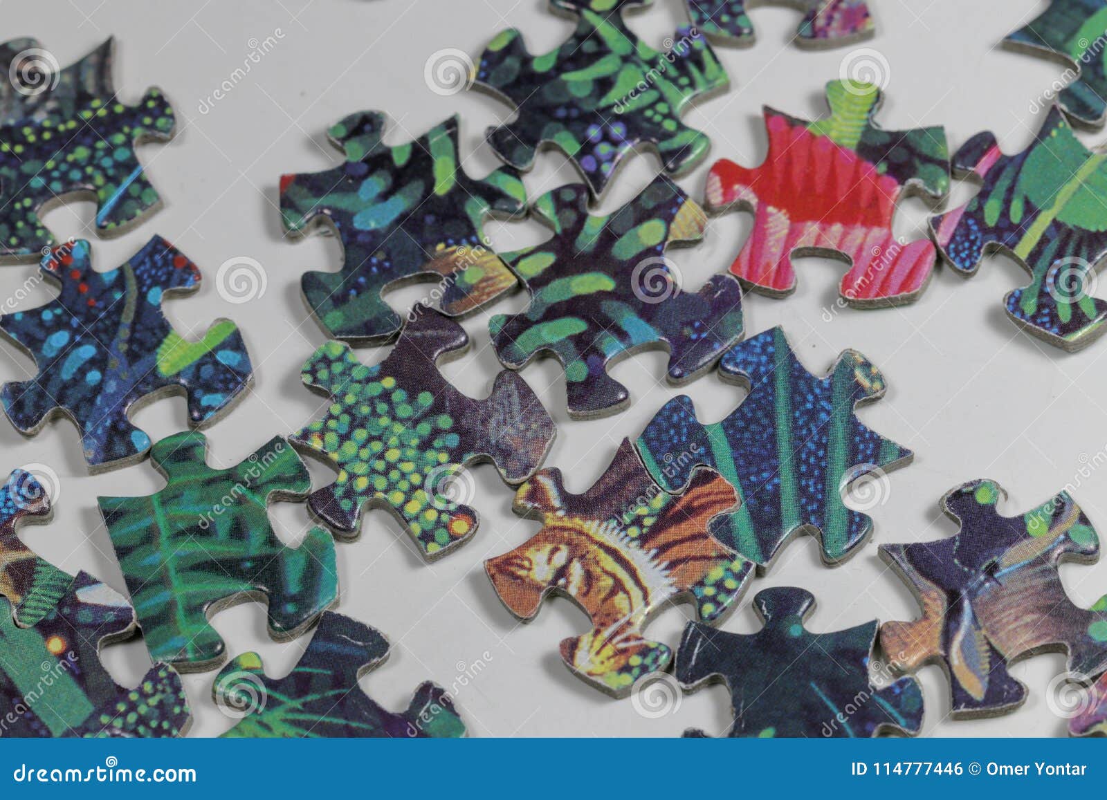 Puzzle and puzzle pieces stock photo. Image of join - 114777446