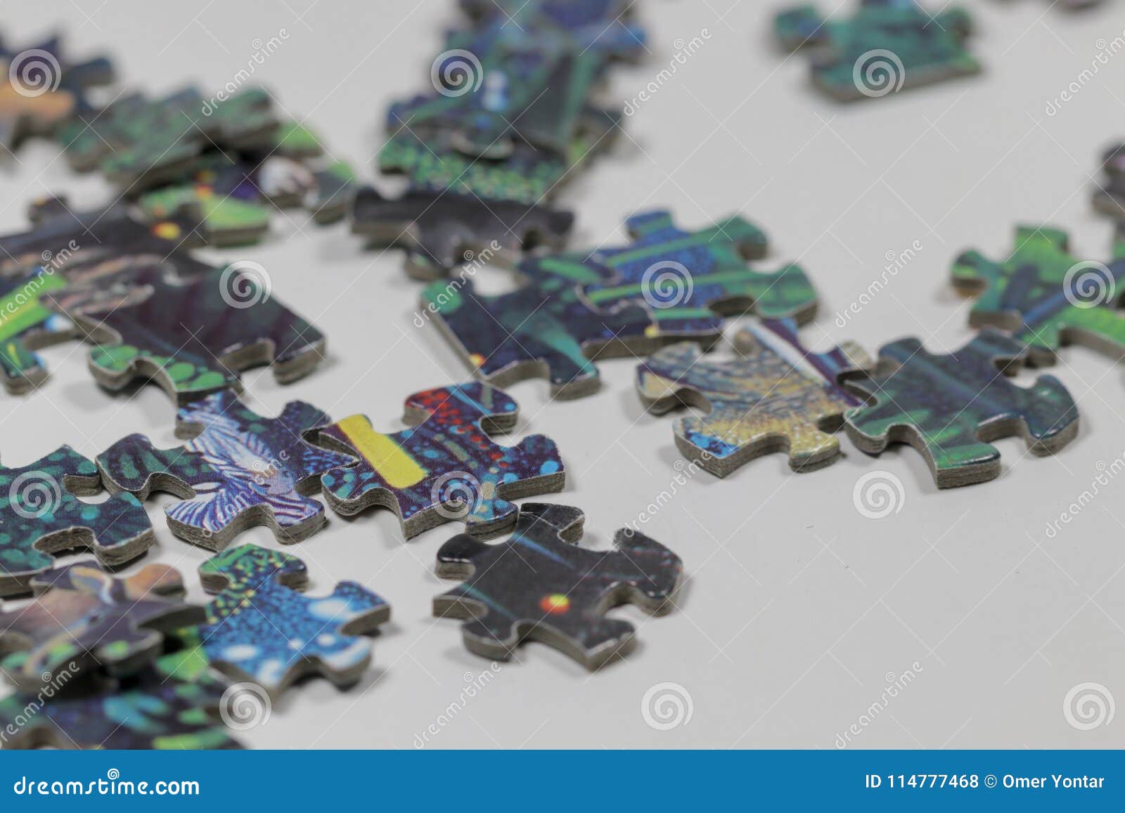Puzzle and puzzle pieces stock photo. Image of connect - 114777468