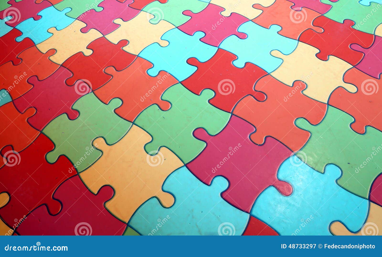 Puzzle Pieces that Form an Intricate Mosaic Colored Stock Image - Image ...