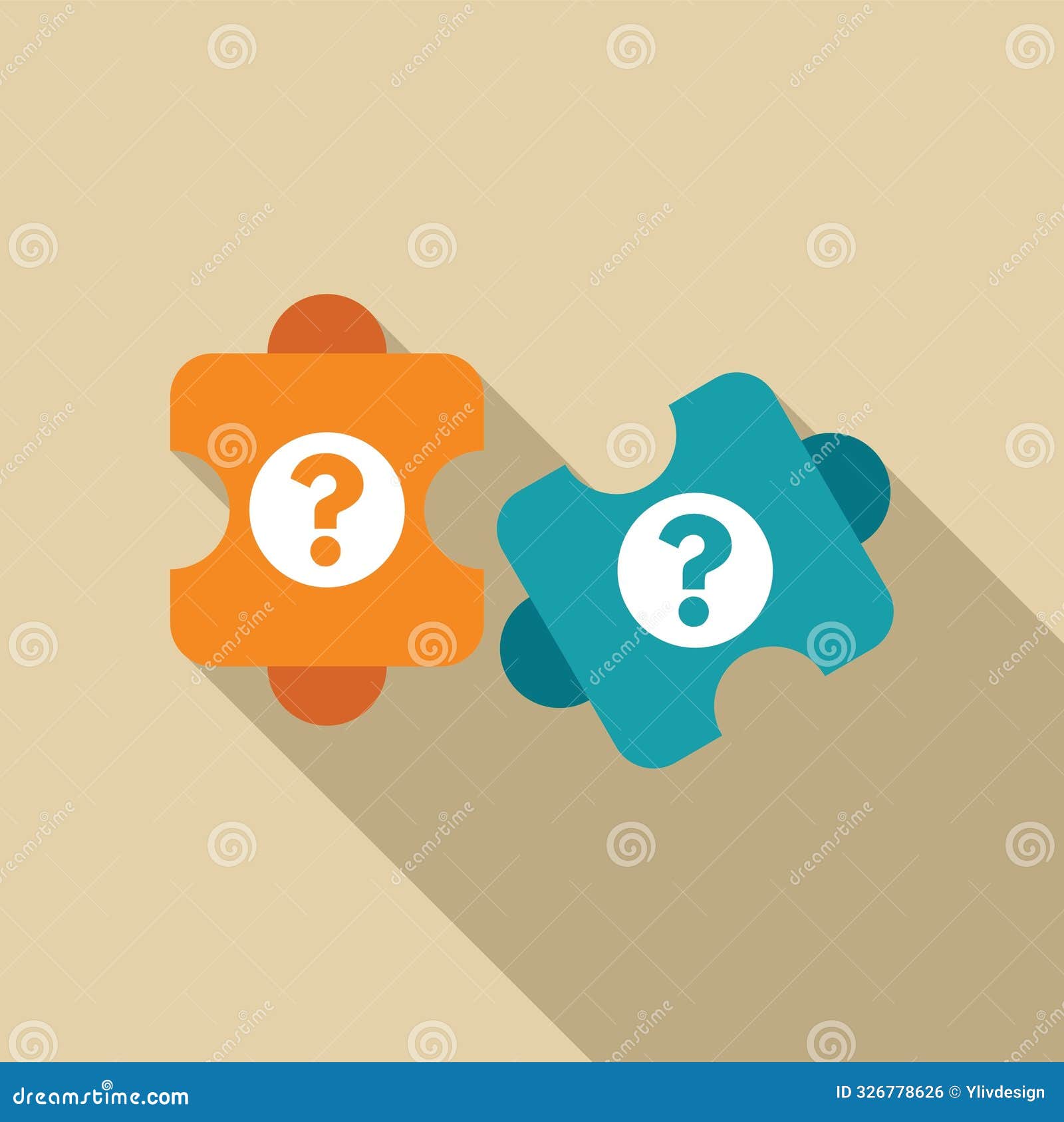 Puzzle Pieces Forming Question Mark Showing Problem Solving Stock ...