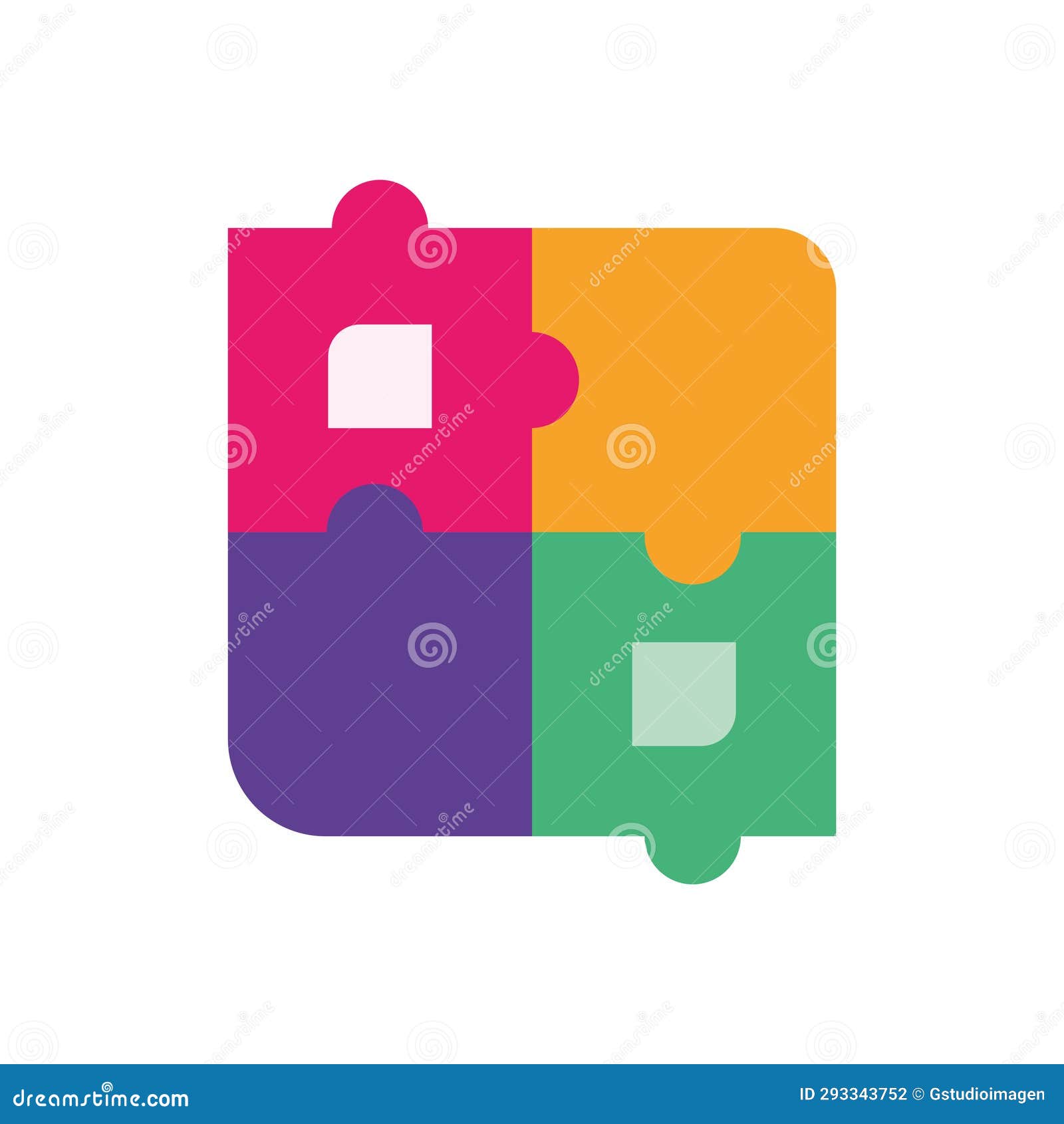 Puzzle pieces game stock vector. Illustration of piece - 293343752