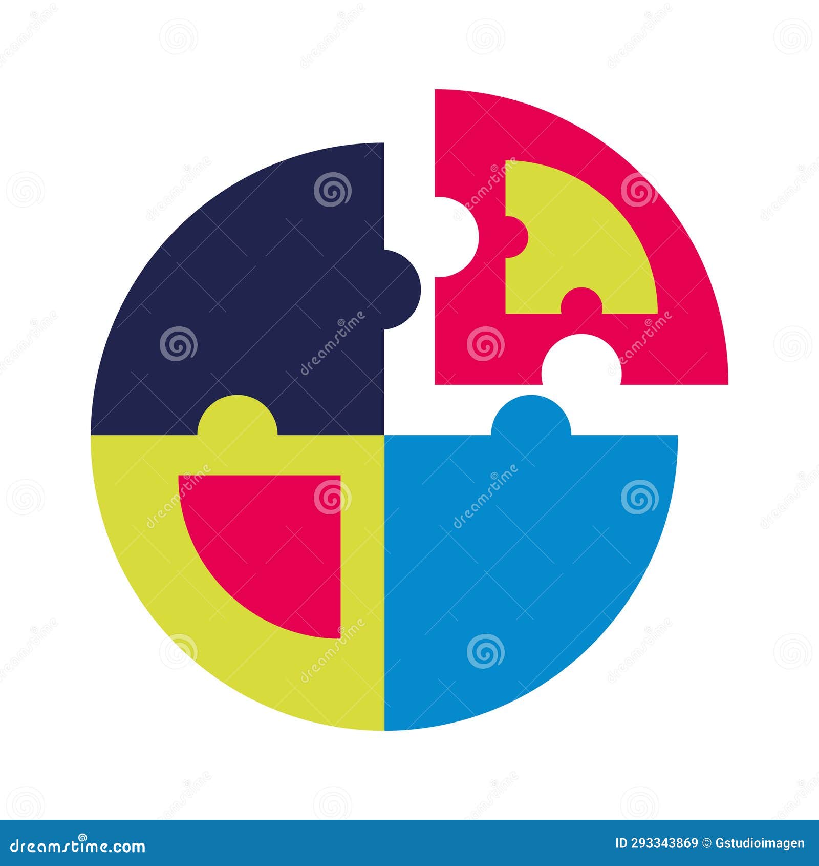 Puzzle pieces game stock vector. Illustration of shape - 293343869