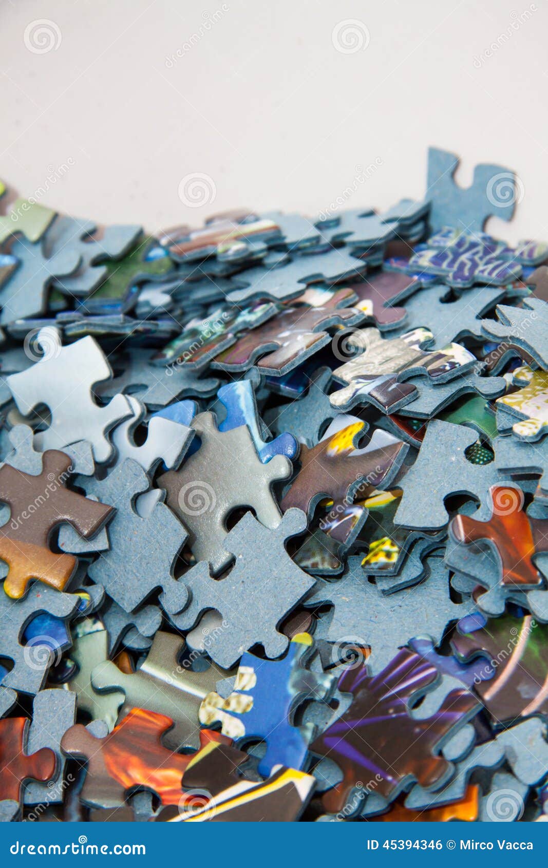 Puzzle pieces stock photo. Image of puzzle, plastic, solution - 45394346