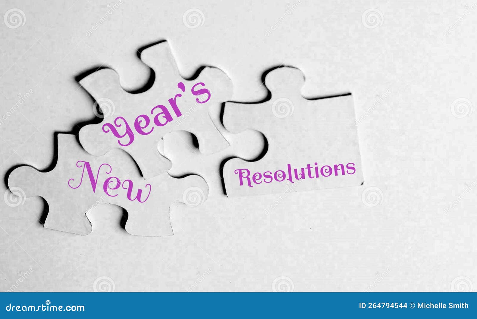Puzzle Pieces for New Year`s Resolutions Stock Photo - Image of ...