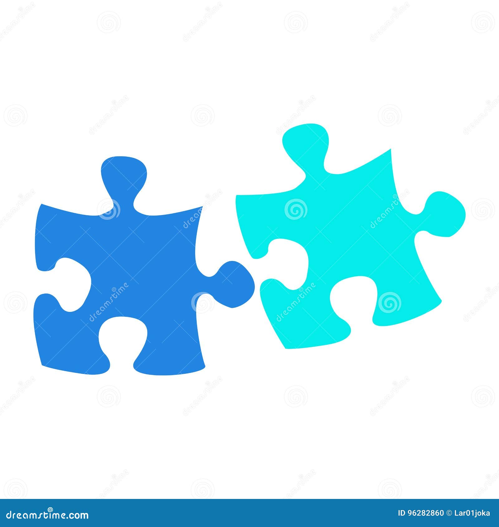 Puzzle pieces stock vector. Illustration of shape, gift - 96282860