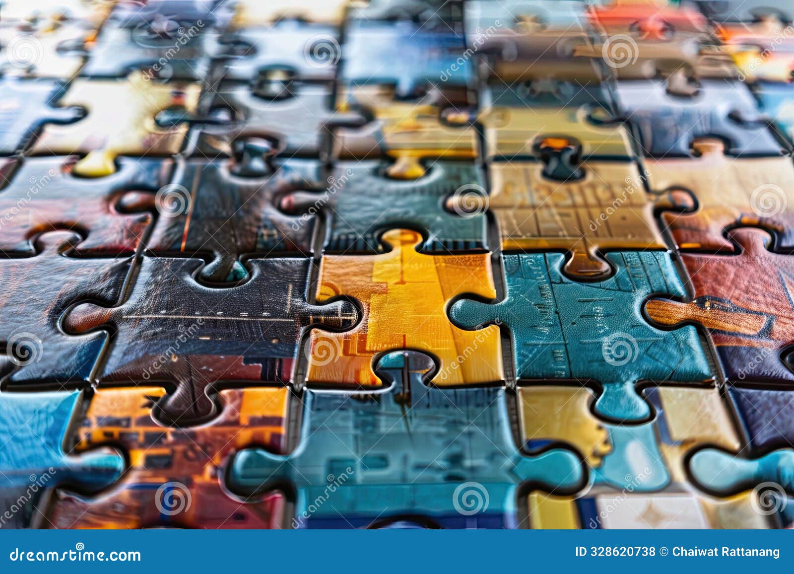 A Puzzle, with Pieces Representing Resources, is Gradually Assembled ...