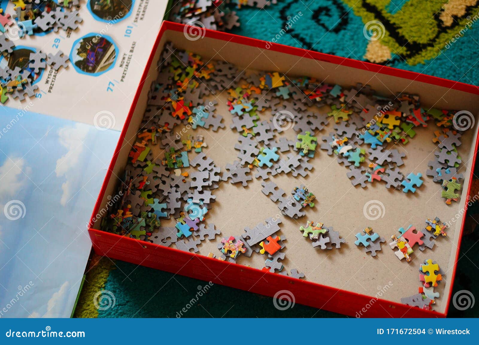 Puzzle pieces editorial stock image. Image of laying - 171672504