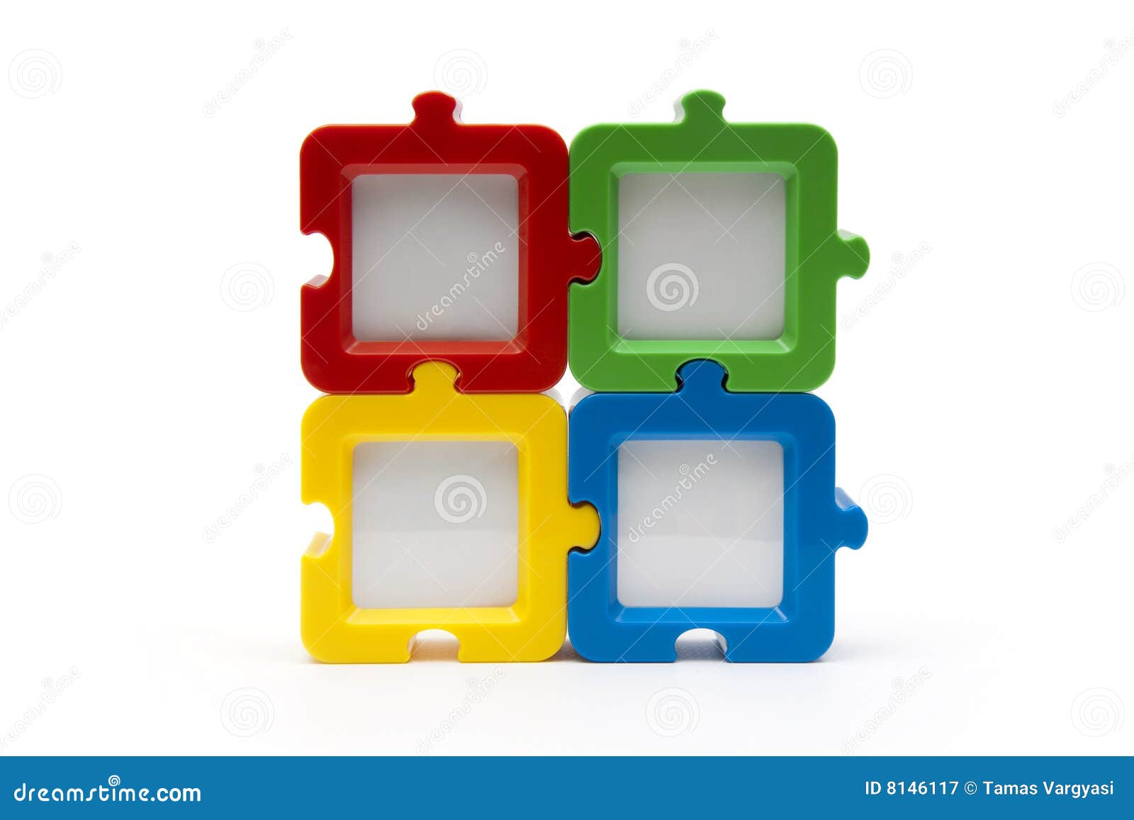 Puzzle Pieces Square stock image. Image of background - 8146117