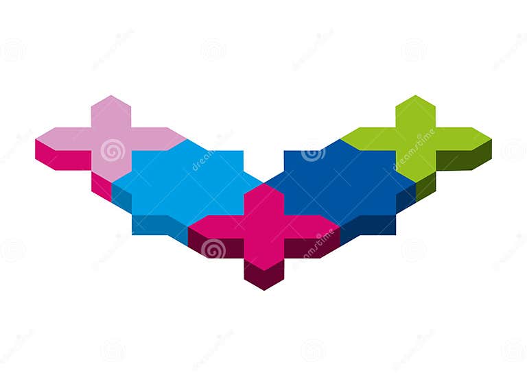 Puzzle pieces structure stock vector. Illustration of solution - 291494945