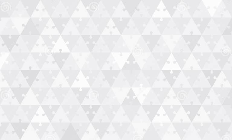 Puzzle Pieces Template with Geometric Triangle Shapes. Abstract Jigsaw ...