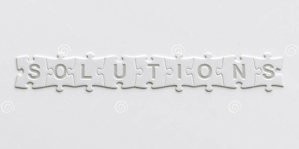 Puzzle Pieces with Text Written on Them Stock Illustration ...