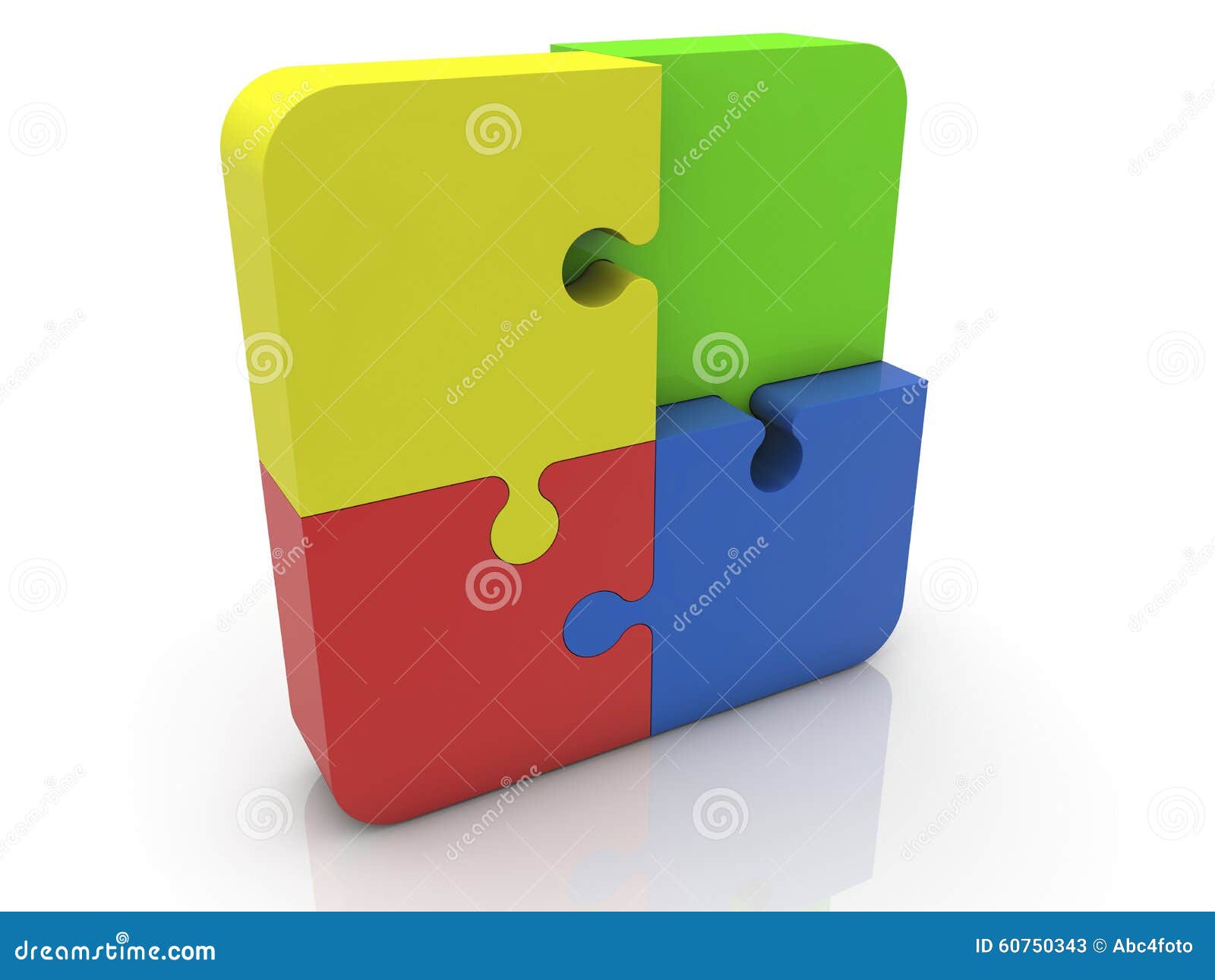 Puzzle Pieces in Various Colors on White Stock Image - Image of jigsaw ...
