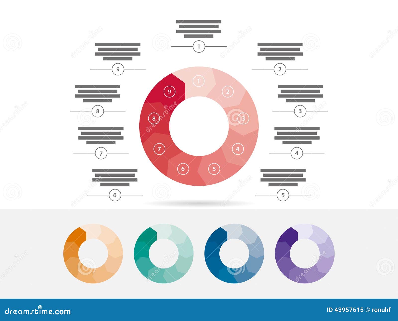 Puzzle Presentation Infographic Diagram Chart Vector Graphic Template ...