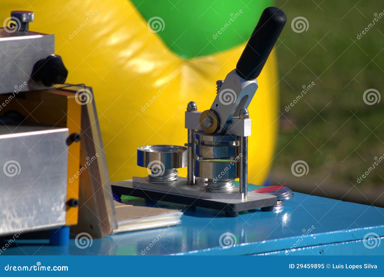 Puzzle press stock image. Image of jigsaw, metallic, machine - 29459895