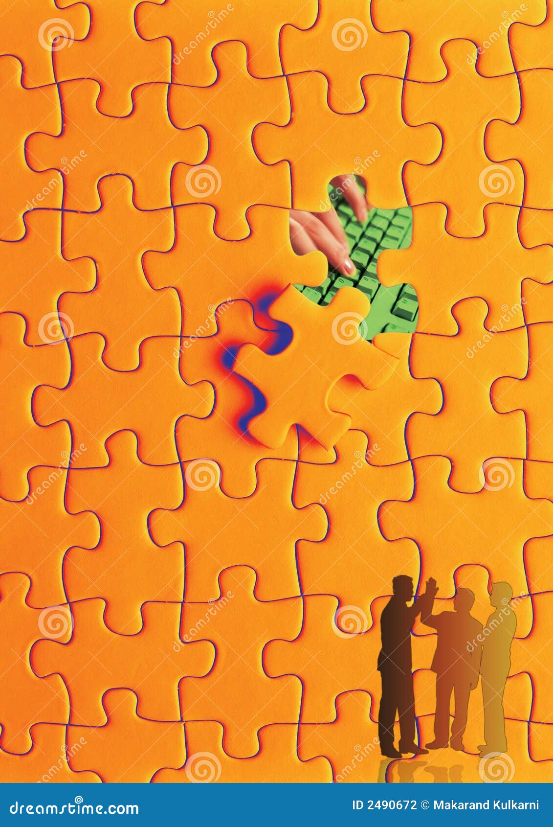 Puzzle problem stock photo. Image of solutions, people - 2490672
