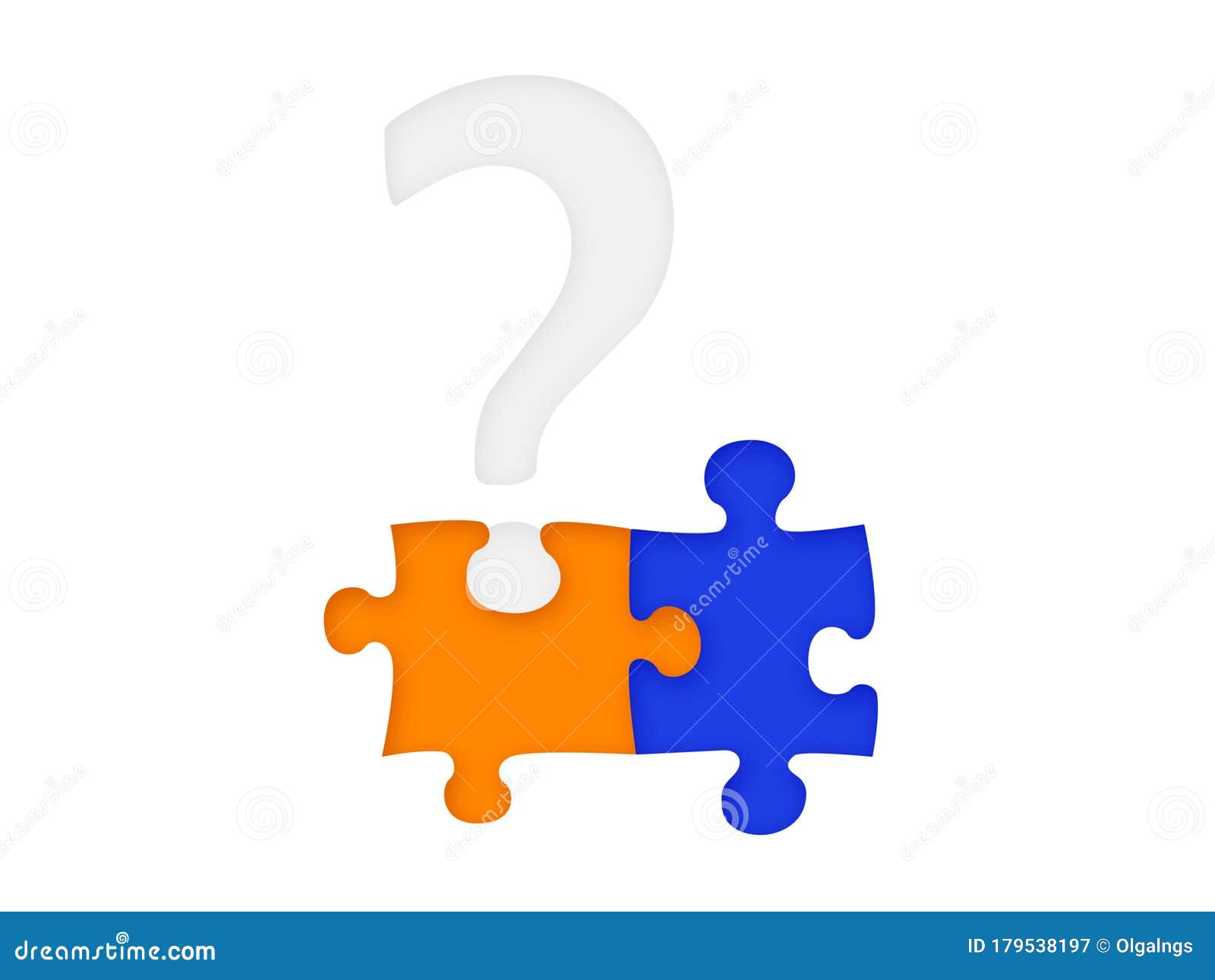 Puzzle, Question Icon, Solution, Conceptual Symbol Stock Illustration ...