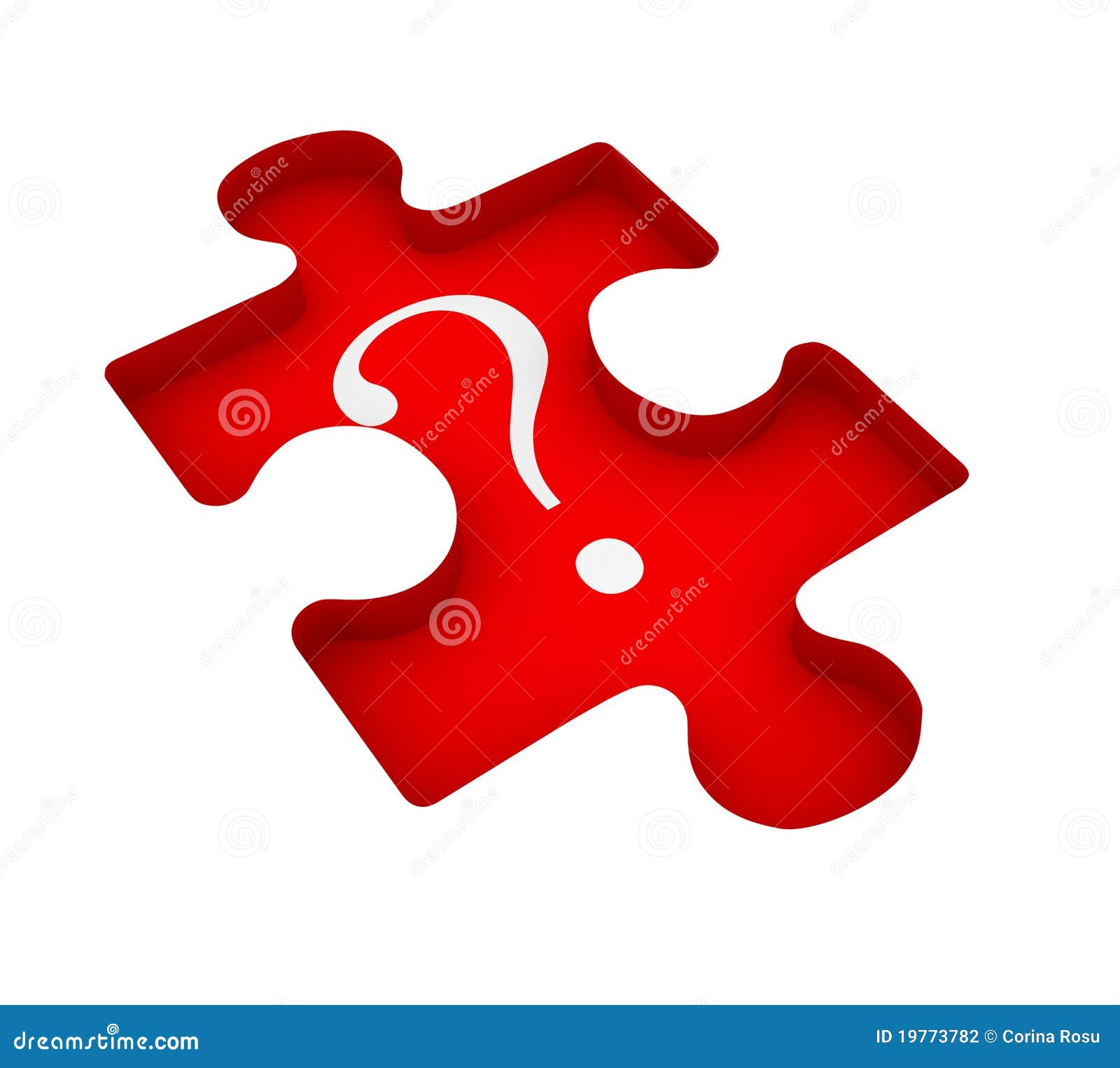 Puzzle With Question Mark Royalty-Free Cartoon | CartoonDealer.com ...