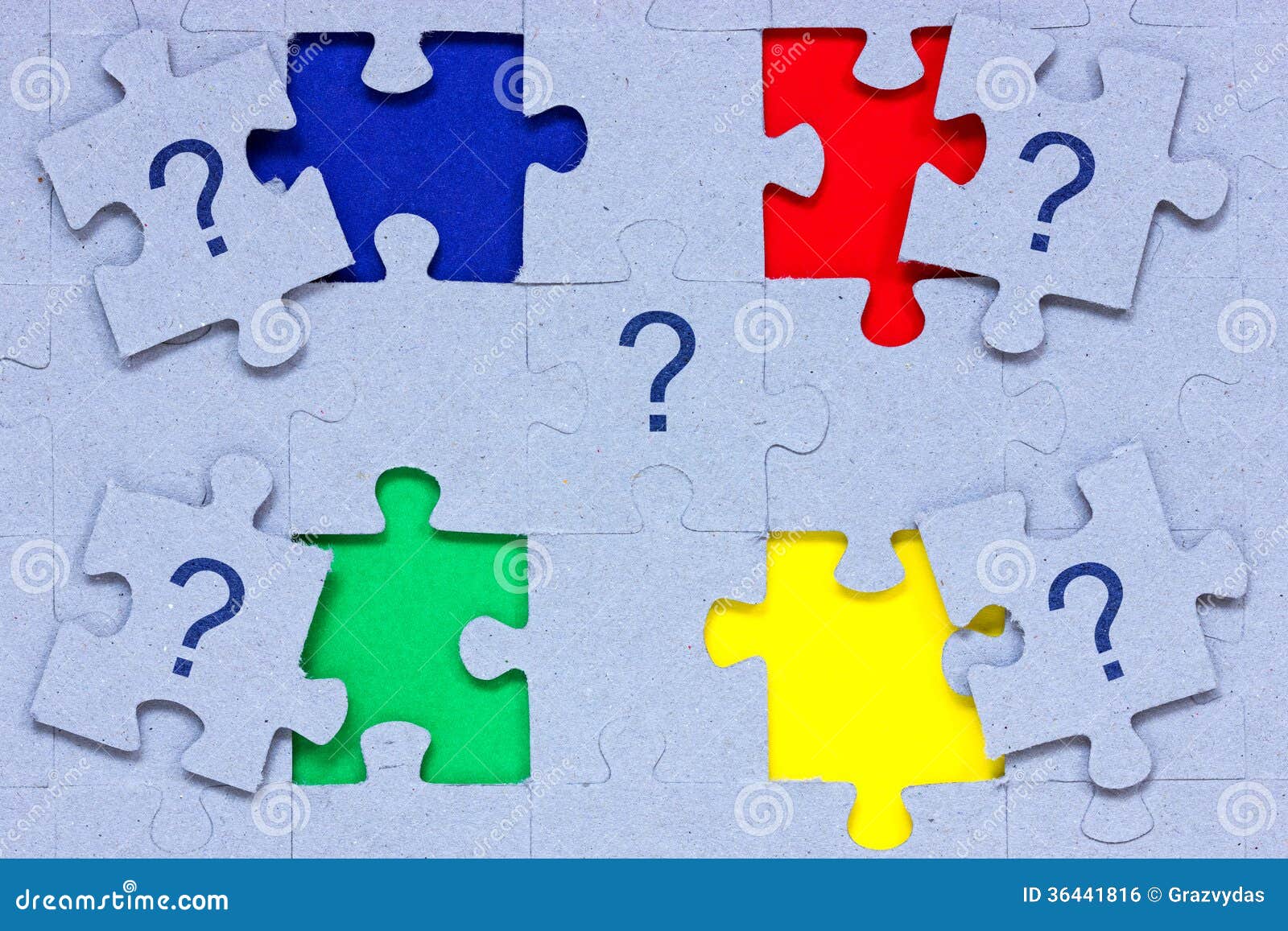 Puzzle Question Mark Stock Photography | CartoonDealer.com #24856184