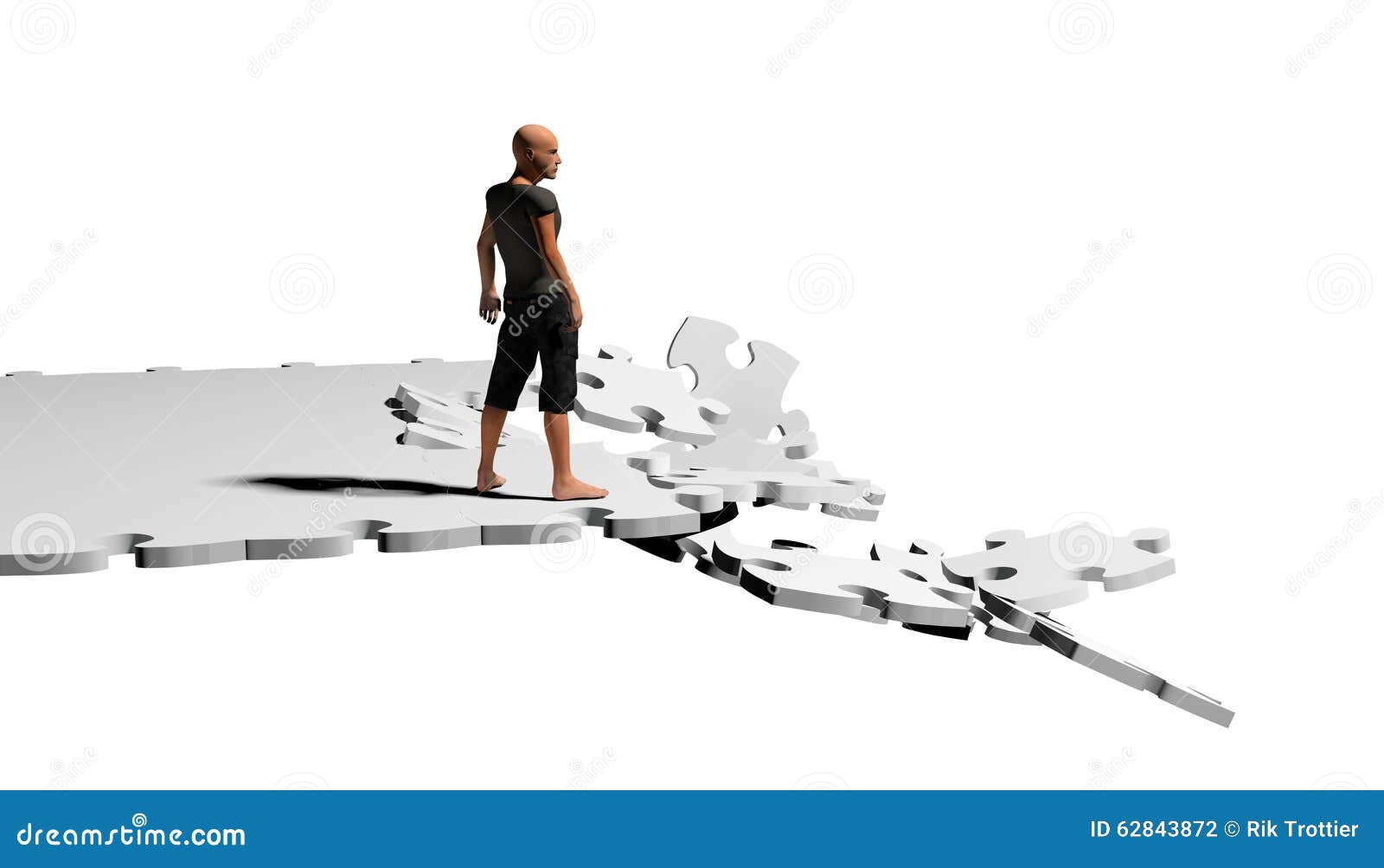 Puzzle road collapse stock illustration. Illustration of puzzle - 62843872