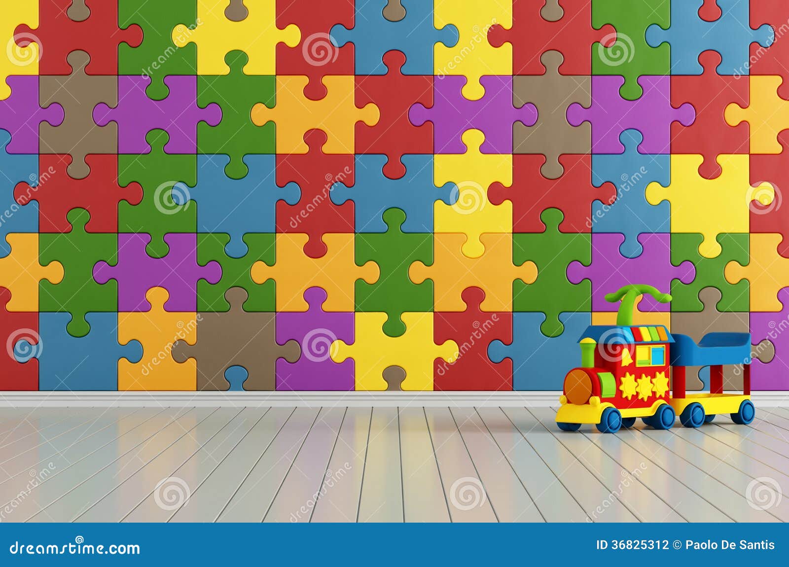 Puzzle room stock illustration. Illustration of play - 36825312